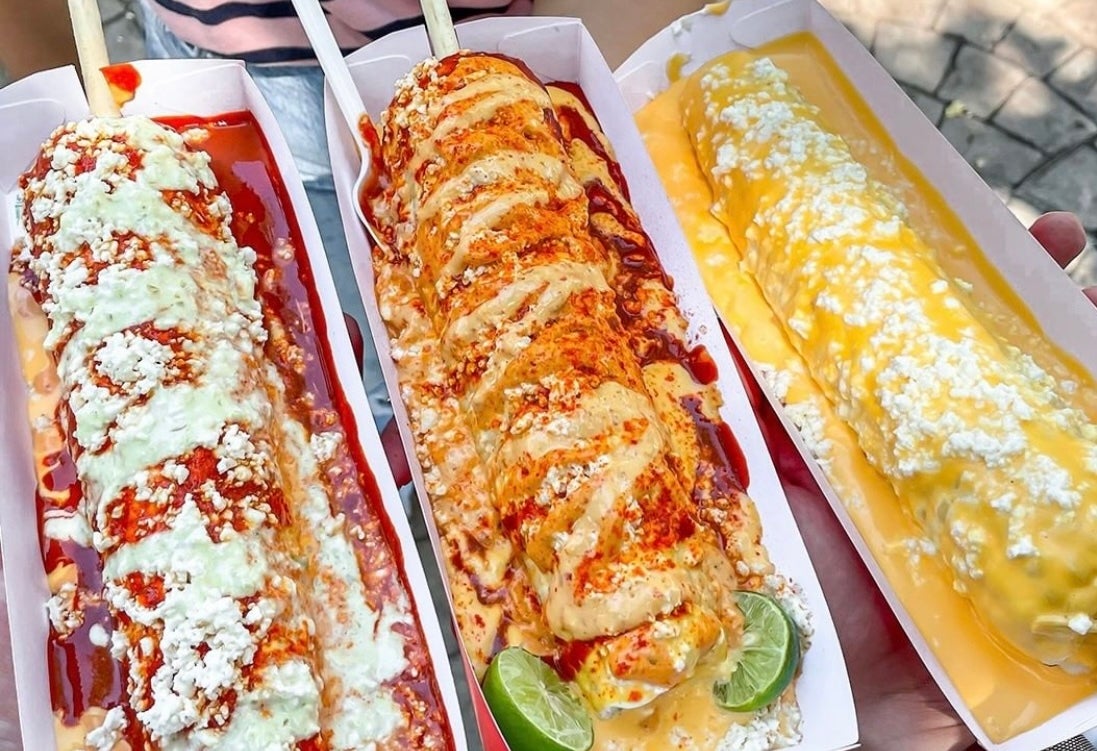 Elote Super Loco Con Queso Nachos, Chamoy, Mayo-Ketchup y Queso Cotija ...